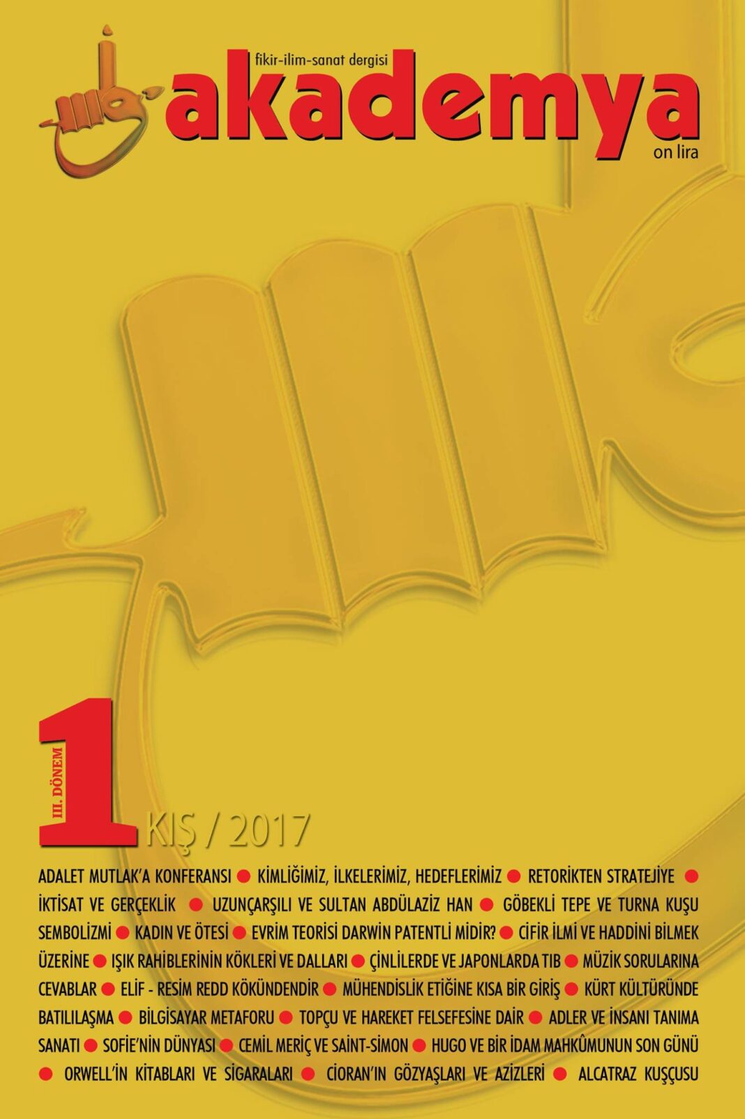 Dergi Arşivi – III. Dönem (2017-2018) | Akademya Dergisi